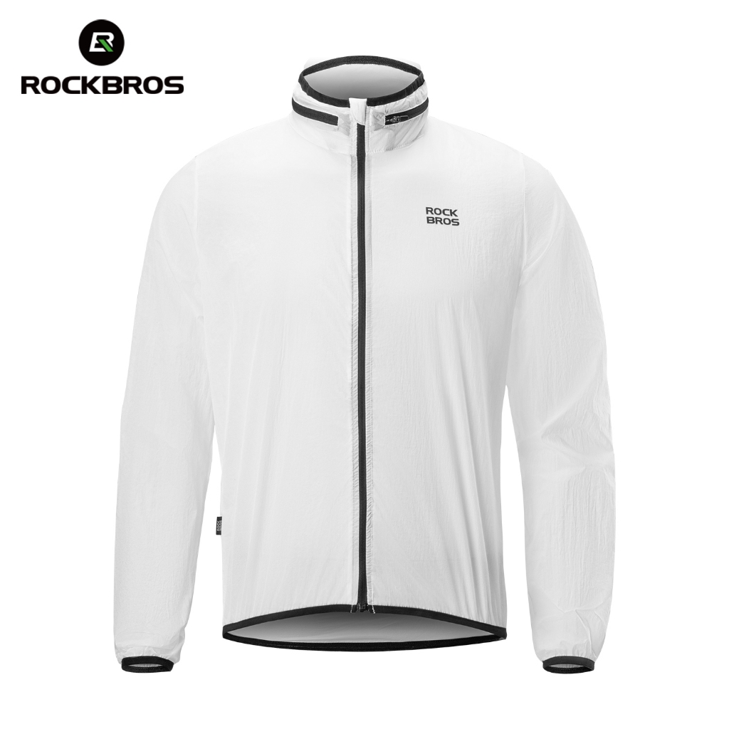 Rockbros 戶外風衣便攜可折疊夜光警示 YKK 拉鍊騎行夾克舒適騎行運動山地車公路自行車騎行裝備 | 蝦皮購物