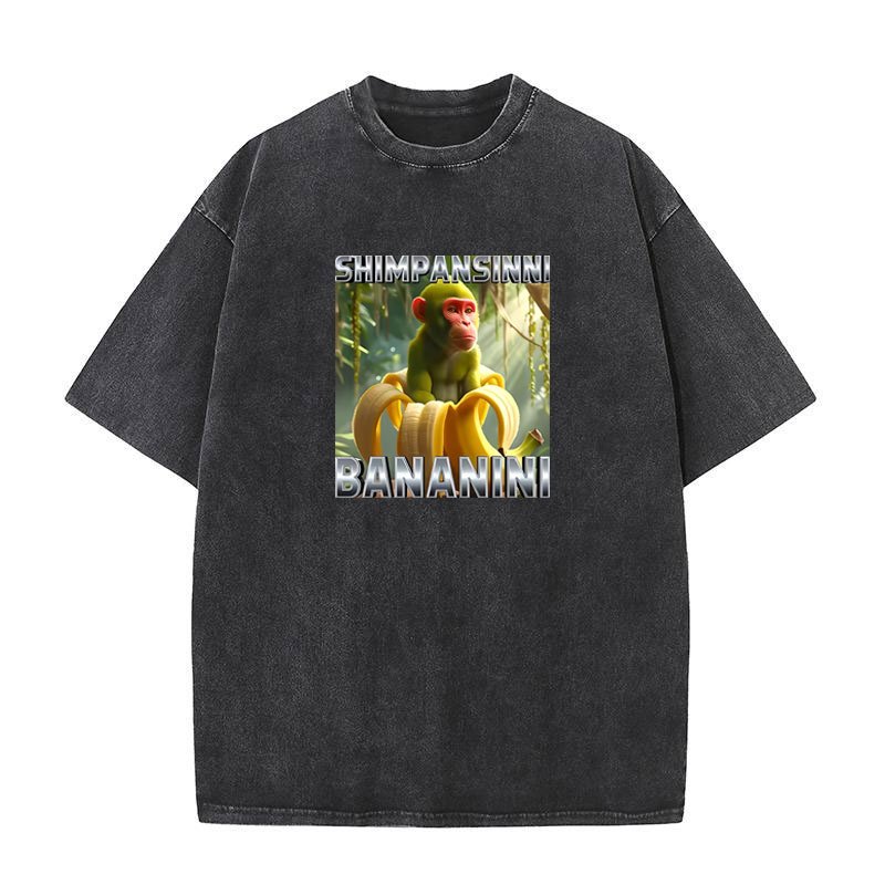Shimpansinni Bananini Monkey Banana 意大利 Brainrot Meme 中性女式男式 | 蝦皮購物