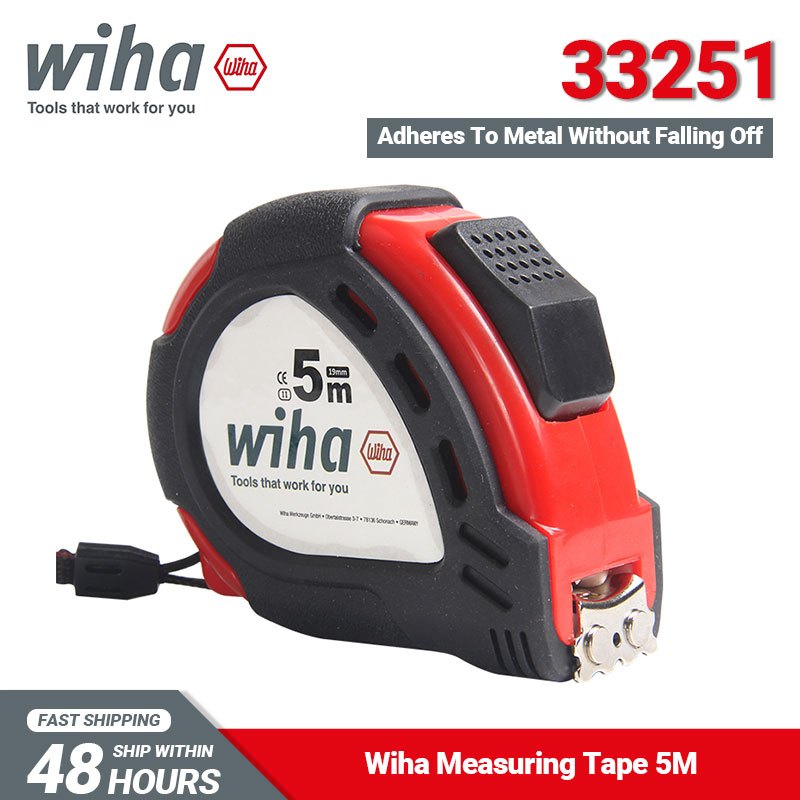 Wiha Ruler 33251 精密捲尺,帶集成皮帶夾 5m 長度 | 蝦皮購物