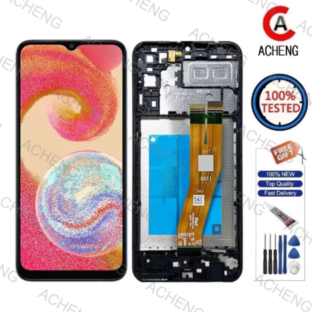 SAMSUNG ACHENG 兼容三星 Galaxy A04e A042F A042M 液晶觸摸屏數字化儀更換部件 | 蝦皮購物