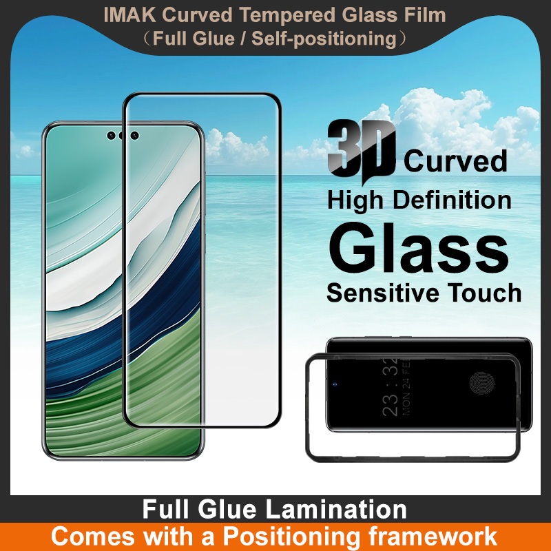 IMAK華為Mate 60 Pro Plus Pro+ 3D曲面鋼化玻璃屏幕保護膜Mate60 RS非凡大師全覆蓋膠屏幕 | 蝦皮購物