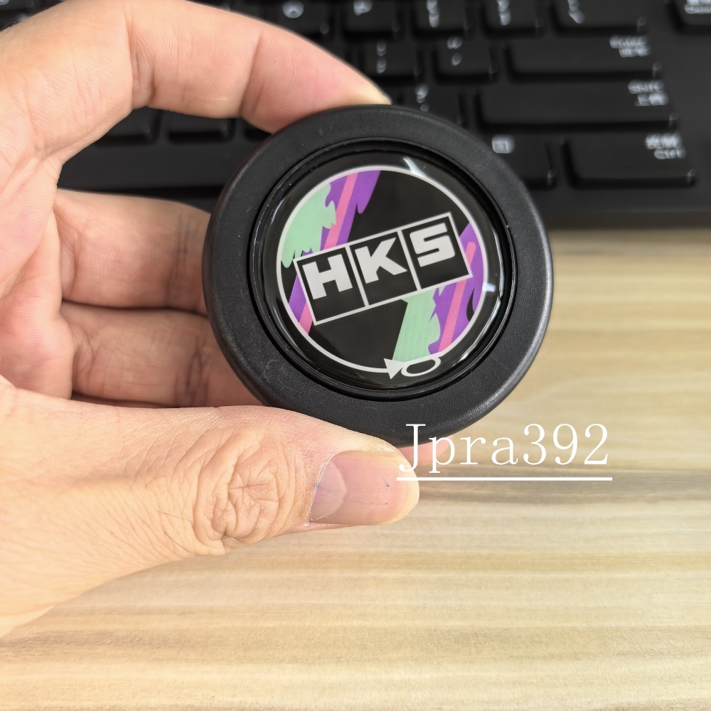 HKS標誌汽車方向盤喇叭按鈕開關推蓋適用於MOMO、OMP、SPARCO等改裝轉向 | 蝦皮購物