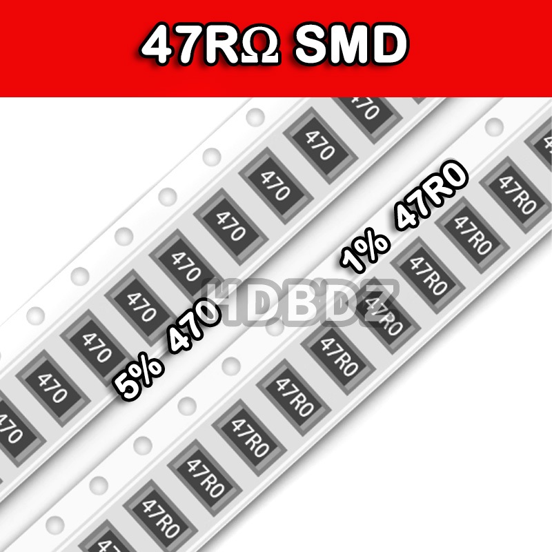 10~100PCS 47RΩ貼片電阻精度5%/1% 470/47R0 0603 0805 1206 2512 | 蝦皮購物