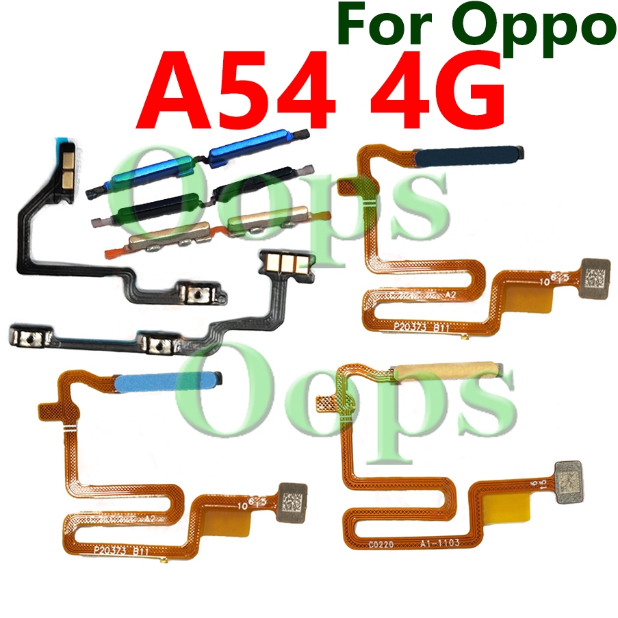 適用於 OPPO A54 4G 的電源音量按鈕 Flex 返回主頁按鈕指紋掃描儀傳感器返回鍵開啟關閉向上向下側按鈕 Fl | 蝦皮購物