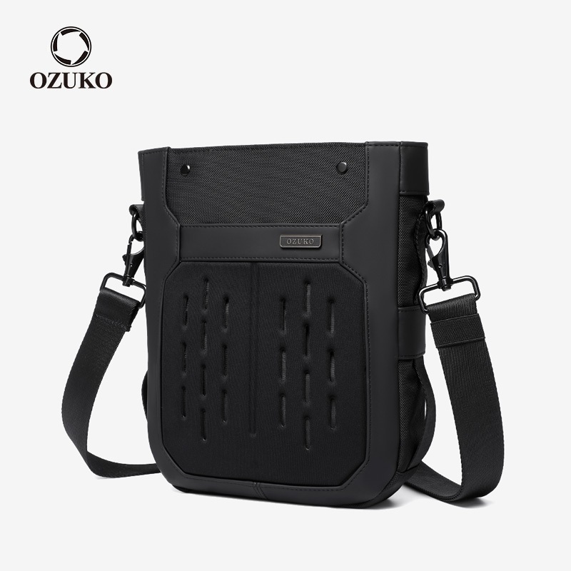 OZUKO 斜挎包時尚男士防水戶外輕便旅行多層斜挎單肩包 | 蝦皮購物