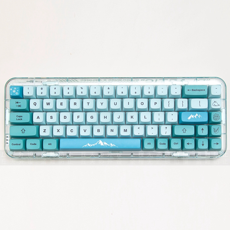 【僅限鍵帽】GMK Iceberg 鍵帽 123 鍵 PBT Dye-sub XDA Profile 適用於機械鍵盤 M | 蝦皮購物