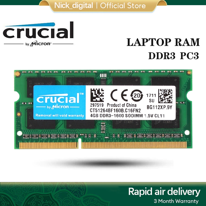 英睿達 DDR3 DDR3L RAM 4GB 8GB DDR3 1333MHz 1600MHz 1.35V DDR3L | 蝦皮購物