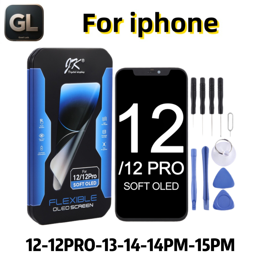 JK 柔性 OLED 屏幕適用於 iPhone 12 12 Pro 12 Pro Max13 14 15 Pro Max | 蝦皮購物