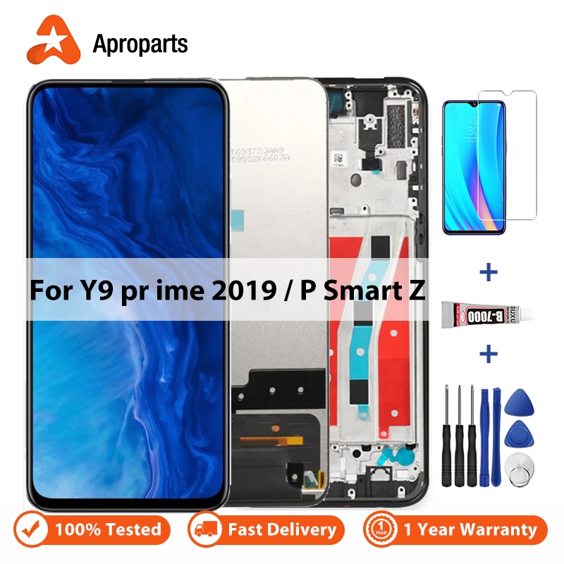 適用於華為 Y9 Prime 2019 STK-L21 P Smart Z LCD 觸摸屏組件 L22 LX3 LX1 | 蝦皮購物