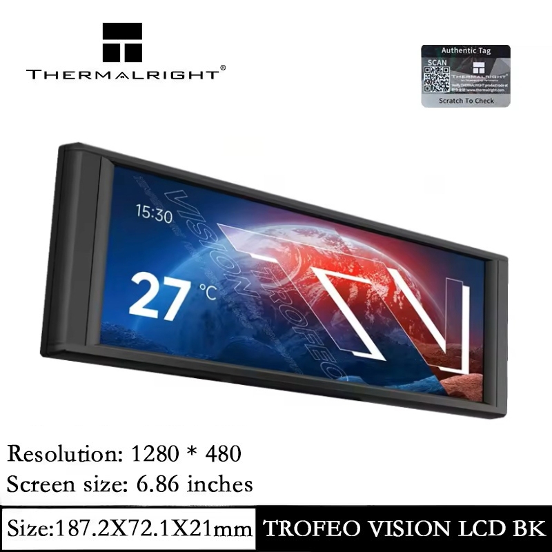 Thermalright TROFEO VISION LCD 顯示屏 IPS 6.86 英寸全彩屏·1280x480 分 | 蝦皮購物