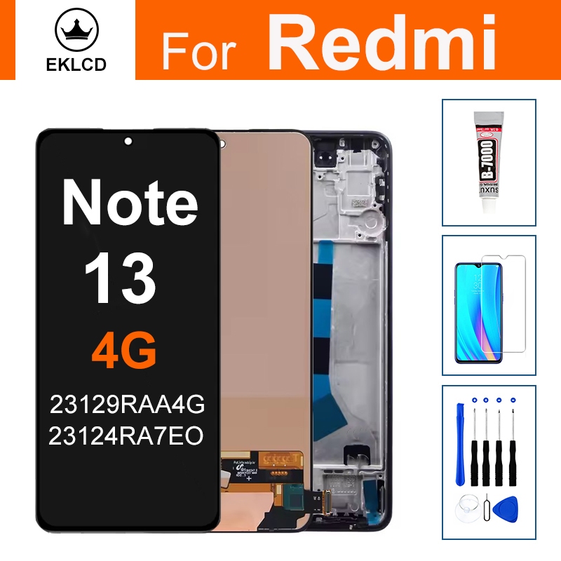 XIAOMI 適用於小米 Redmi Note 13 4G 23129RAA4G 23124RA7EO 顯示屏觸摸屏數字 | 蝦皮購物