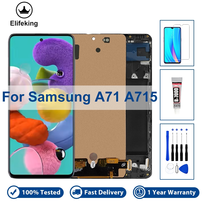 SAMSUNG 6.7 英寸 LCD 適用於三星 Galaxy A71 A715 SM-A715W SM-A175F/D | 蝦皮購物