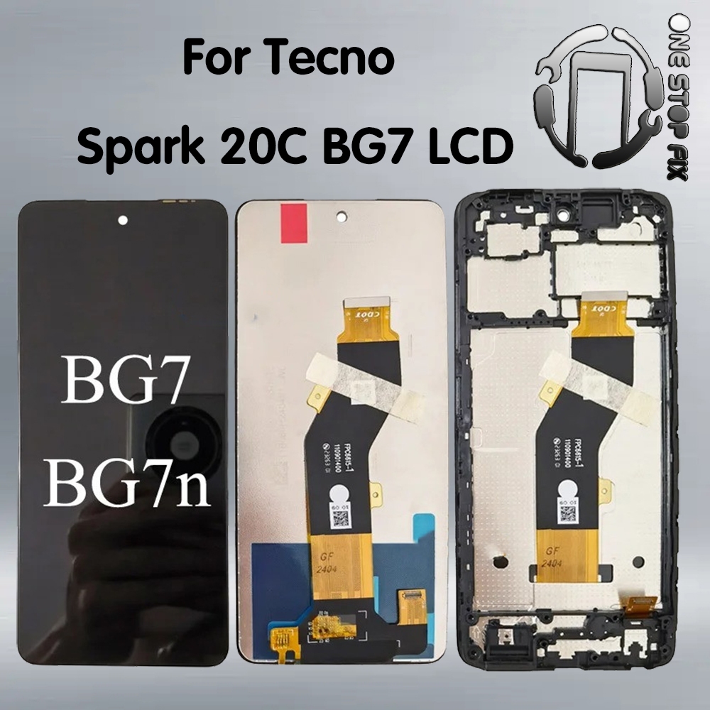 適用於 Tecno Spark 20C BG7 / BG7n LCD 顯示屏觸摸屏數字化儀組件更換 | 蝦皮購物