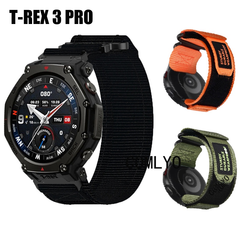適用 Amazfit T-REX 3 PRO 48mm 智能手錶 錶帶 尼龍 帆佈 柔軟 運動 錶帶 男女款 戶外 腕帶 | 蝦皮購物