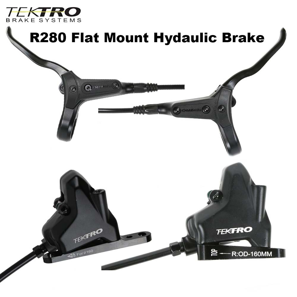 Tektro HD-R280 扁鋼礫石公路自行車液壓盤式製動器 FM 扁平安裝 1900 毫米公路自行車壓油製動器 BR | 蝦皮購物