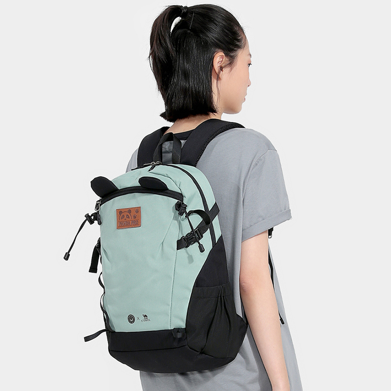 CAMEL CROWN駱駝 背包 18L多功能雙肩包 徒步旅遊休閒學生書包 熊貓款雙肩後背包 | 蝦皮購物