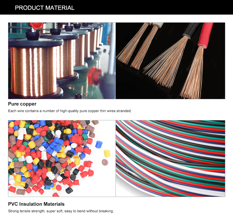 10m 2pin 3pin 4pin 5pin 電線 22AWG 20AWG 18AWG LED 電纜連接器延長線 | 蝦皮購物