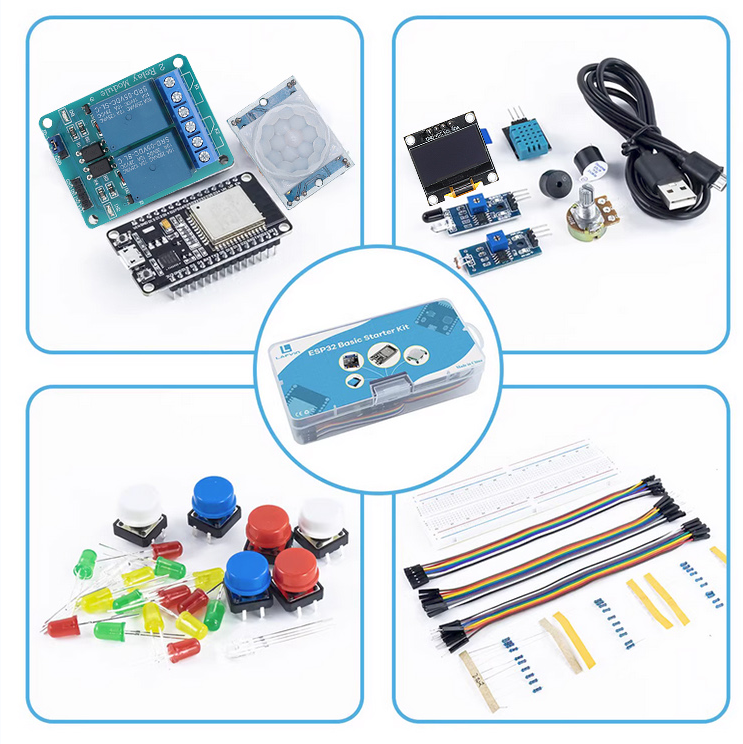 用於 Arduino 項目學習套件的 Esp32 Esp 32s Wifi 開發板的基本入門套件帶教程 Esp32 套 蝦皮購物