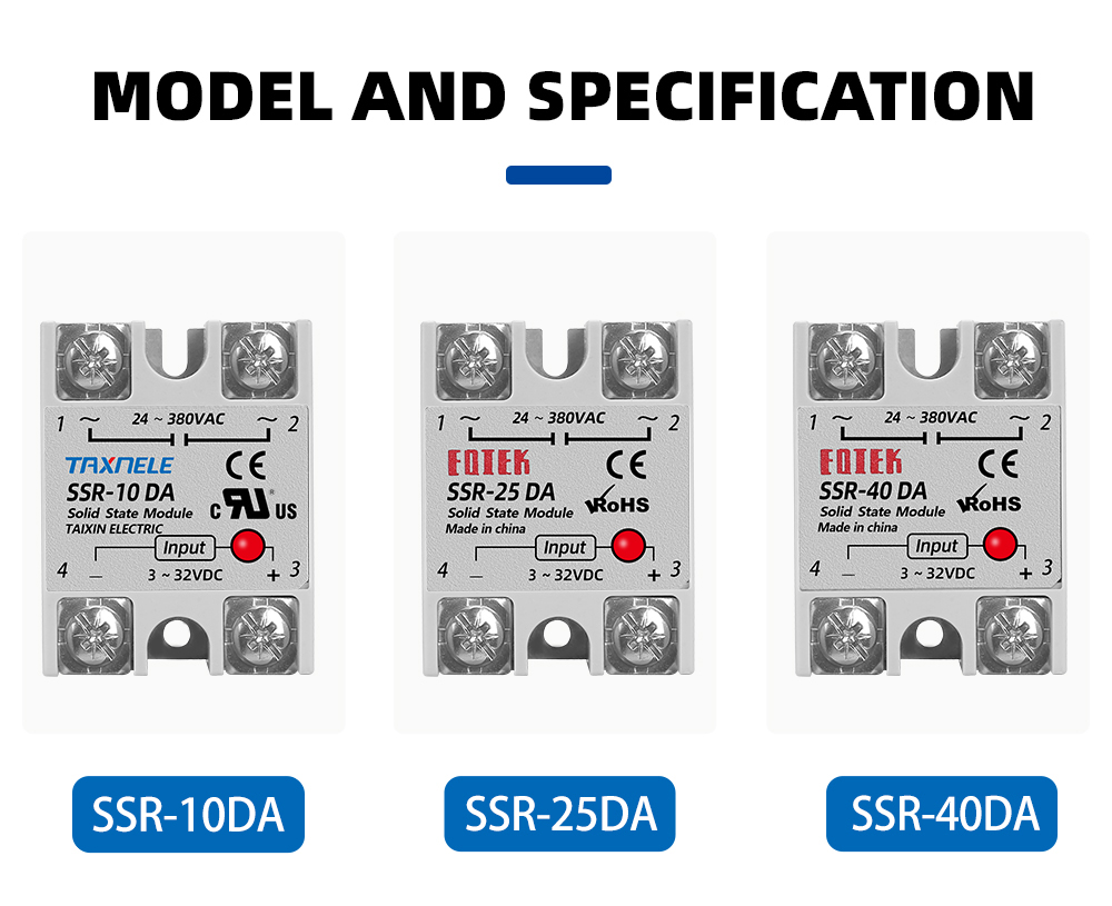 Ssr-25da SSR-40DA SSR-40AA SSR-40DD SSR 10A 25A 40A 60A 80A | 蝦皮購物
