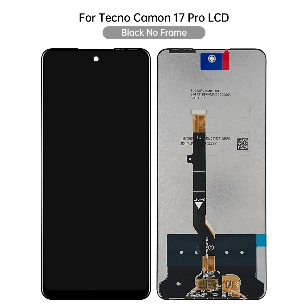 原裝 Tecno Camon 17 Pro CG8 CG8h LCD 顯示屏帶觸摸屏數字化儀組件 | 蝦皮購物