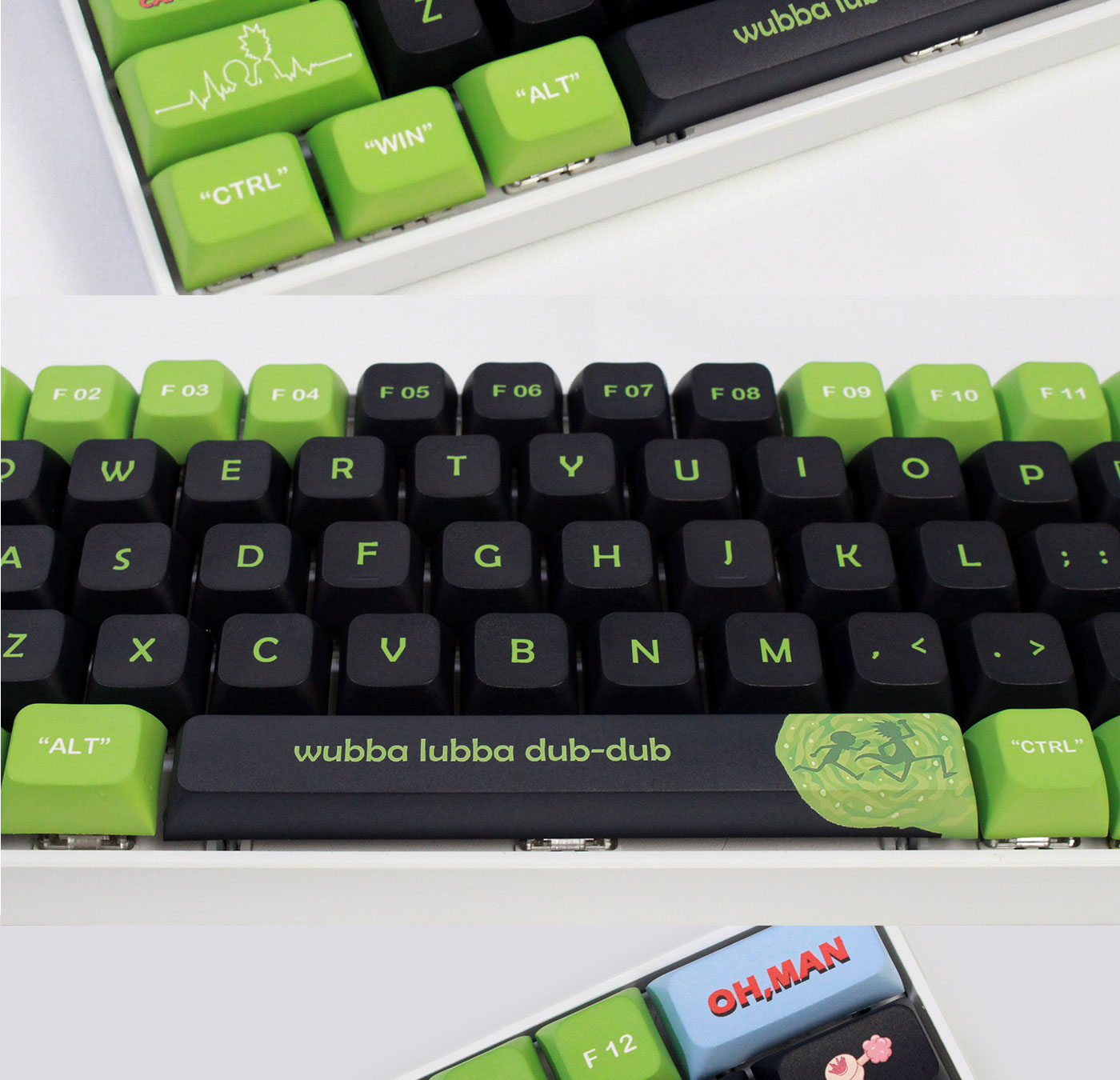 GMK Rick and Morty 鍵帽,134 鍵 PBT 鍵帽 XDA/CHERRY Profile DYE-SU | 蝦皮購物
