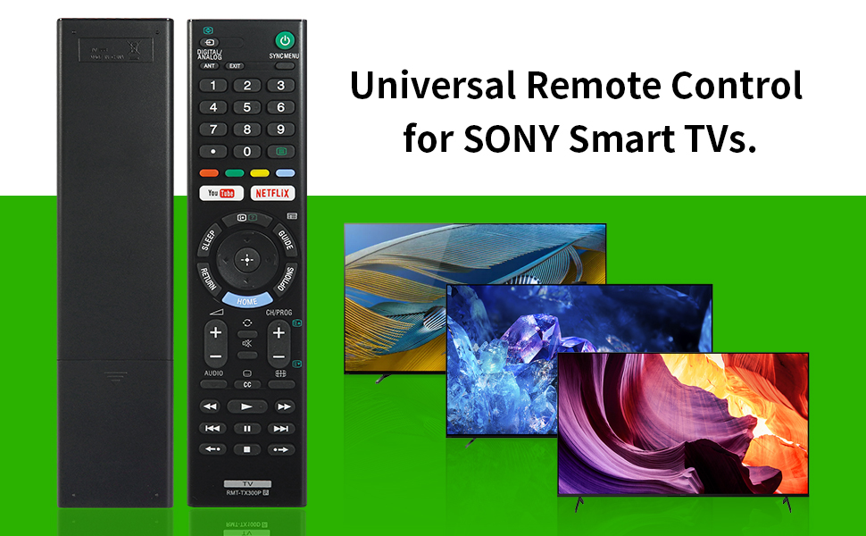 Rmt-tx300p 替換索尼電視遙控器,適用於索尼 BRAVIA 4K 智能電視(無語音功能) | 蝦皮購物