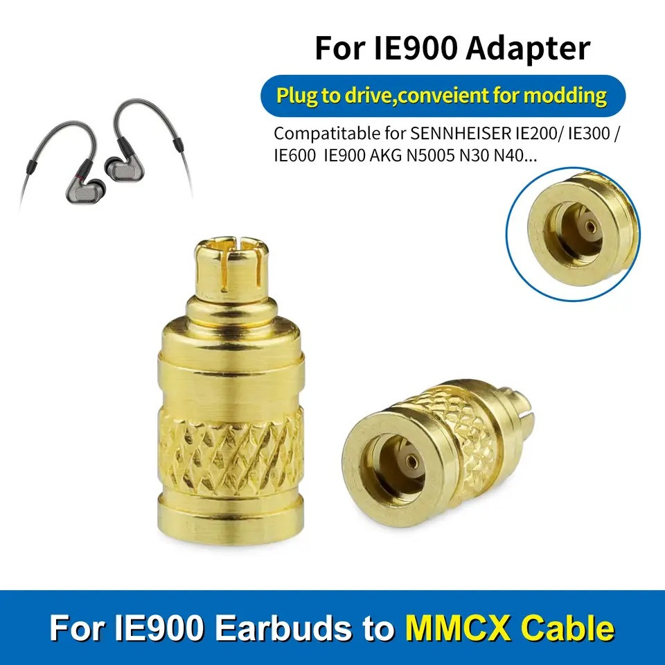 一對母 MMCX 到公金屬 IEM 連接器適配器 2Pin 0.78 A2DC IE500 IE900 IE40PRO | 蝦皮購物
