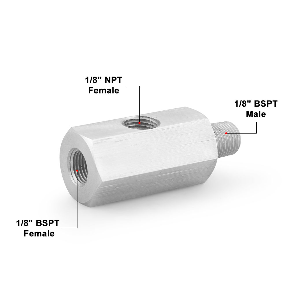 不銹鋼側孔 1/8"NPT 母頭轉 M16 M12 M10 M14 1/8NPT 1/4NPT 油壓傳感器連接器進料線規 | 蝦皮購物