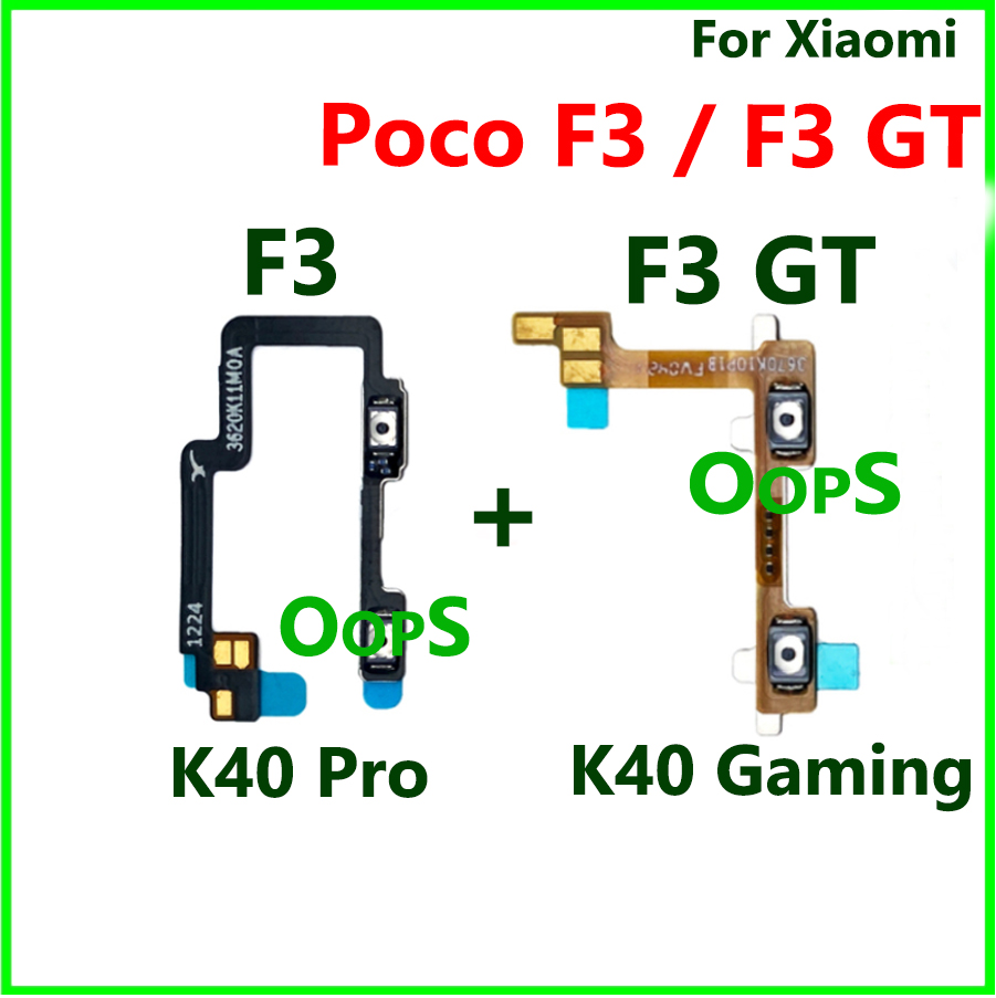 XIAOMI 適用於小米 Poco F3 GT Redmi k40 Pro k40 遊戲開關側排線的電源音量 Flex | 蝦皮購物