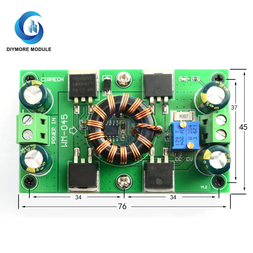 Dc-dc Max 10A 300W 自動升壓降壓升壓降壓轉換器 5V-30V 至 1.25-30V 電源模塊板適用於 | 蝦皮購物