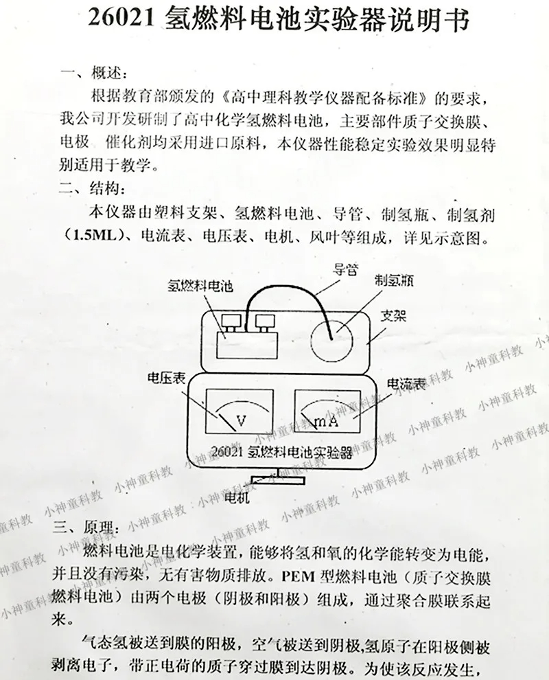 ⭐⭐⭐氫燃料電池測試儀(ii型)26021充電式儀表化學實驗設備教學儀器 | 蝦皮購物