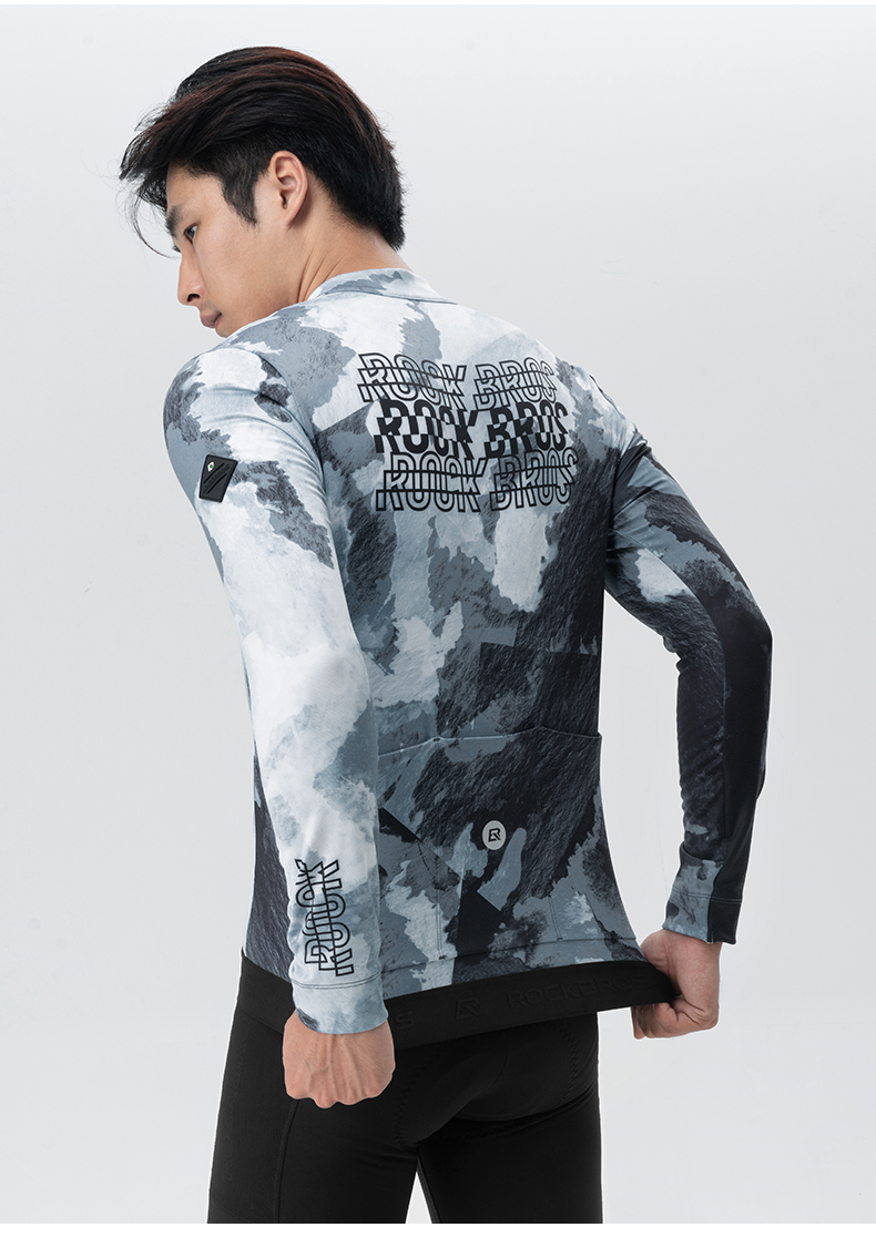 Rockbros 男士秋冬抓絨長袖YKK拉鍊保暖防風山地公路騎行 | 蝦皮購物