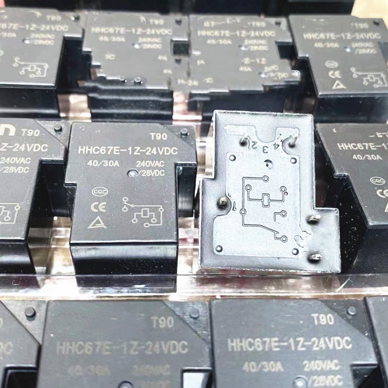 2Pcs HHC67E-1H-24VDC T90 24V 40A Electric Welder Relay 4 Pins Relè 4 ...