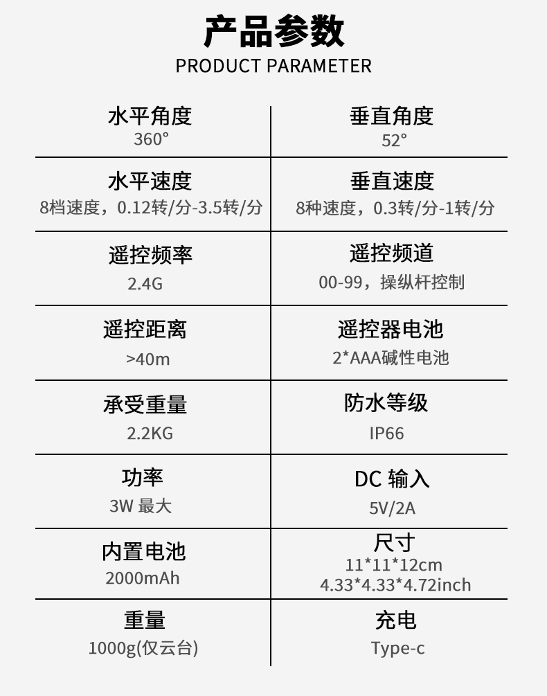 致峰ZIFON YT-1500 Pro全景電動雲台 360°旋轉 承重2.2Kg | 蝦皮購物