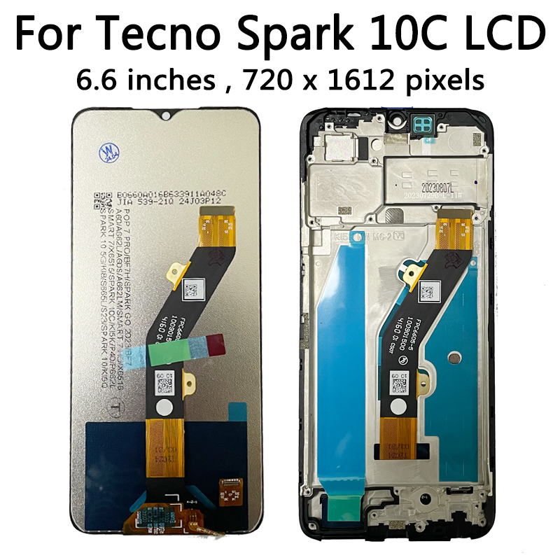 適用於 Tecno Spark 10C KI5k KI5m 顯示屏觸摸屏更換數字化儀組件 | 蝦皮購物