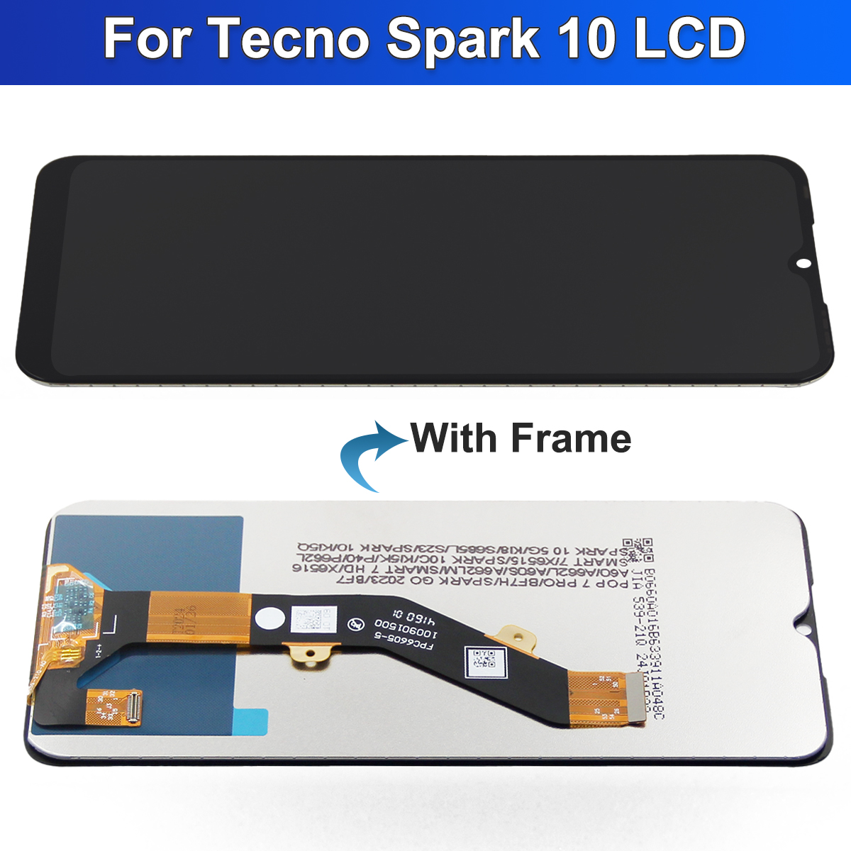 適用於 Tecno Spark 10C KI5k KI5m 顯示屏觸摸屏更換數字化儀組件 | 蝦皮購物