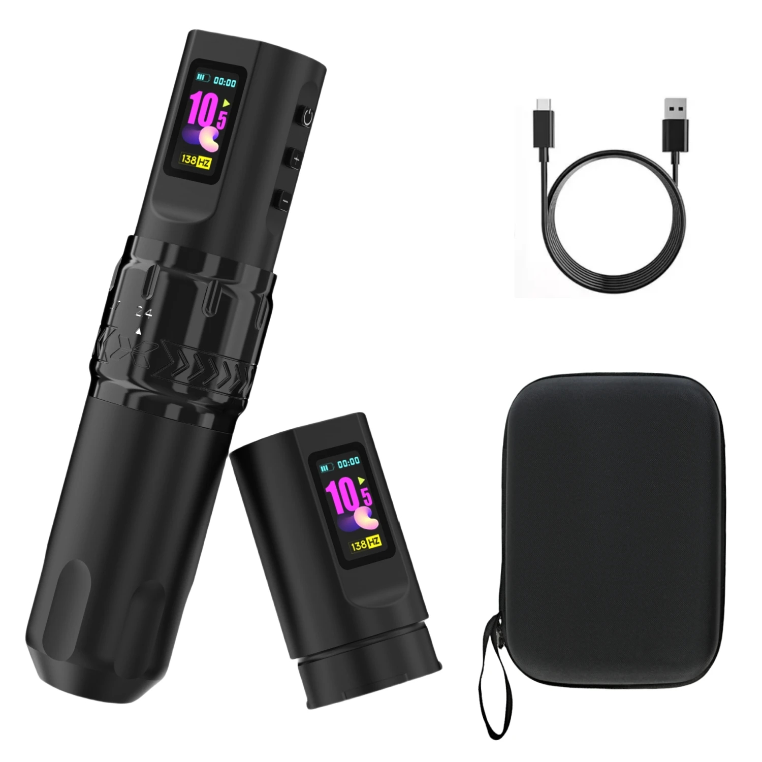 Xpen Pro 可調行程 2.4-4.2mm 無線 OLED 顯示屏 2400mAh 電池紋身筆機 | 蝦皮購物