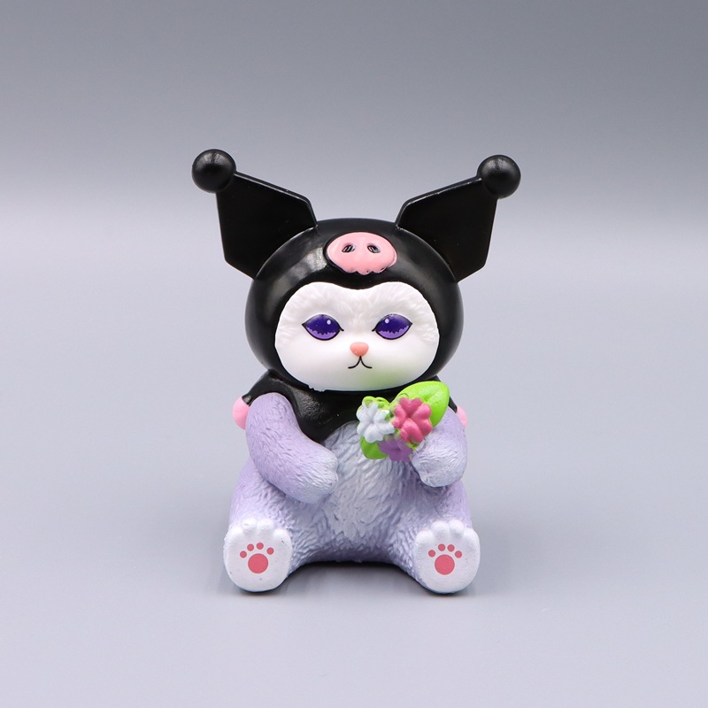 6 件/套 6-8 厘米動漫貓角色扮演 My Melody Kuromi Cinnamoroll Pom Pom Pur | 蝦皮購物