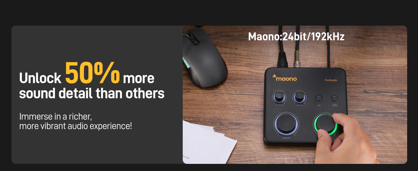 MAONO(閃克)PS22 Lite 專業USB音頻接口聲卡混音器帶XLR輸入24 位/192kHz路由軟件 | 蝦皮購物