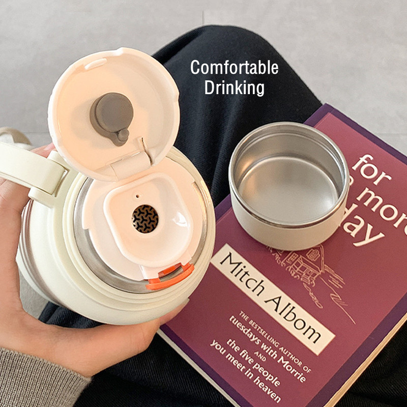 650ml/850ml 時尚不銹鋼 316 保溫瓶帶過濾器便攜式長期保溫咖啡茶保溫瓶旅行不倒翁 | 蝦皮購物