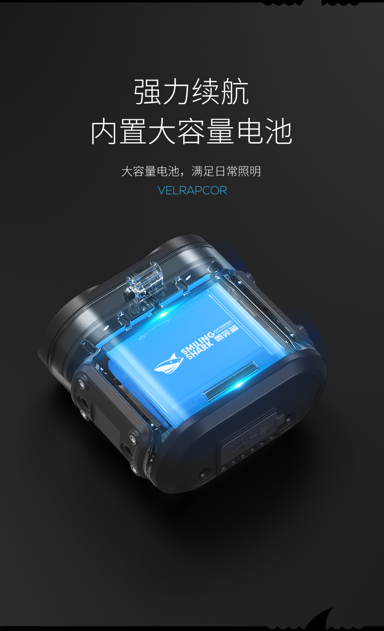 微笑鯊正品 TD0199 頭燈超亮 6*LED 帶感應 6檔位 Type-c充電 工作頭燈 白紅光 防水釣魚燈 戶外露營 | 蝦皮購物