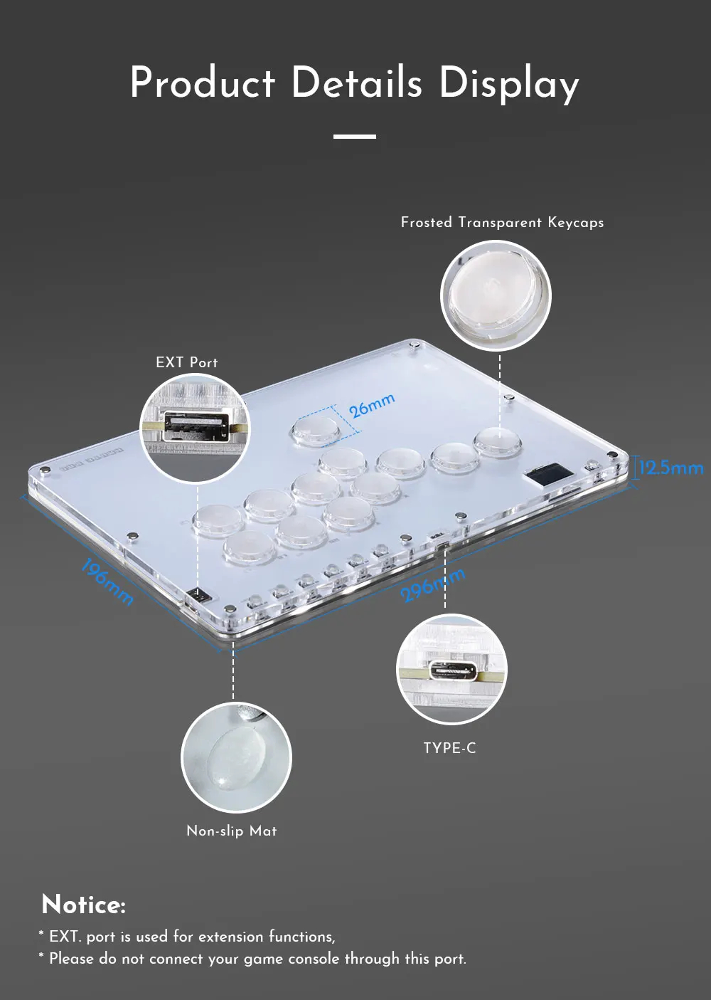 ⭐⭐⭐Haute42-cosmox Mini Hitbox Leverless Controller 遊戲適用於 PC/ | 蝦皮購物