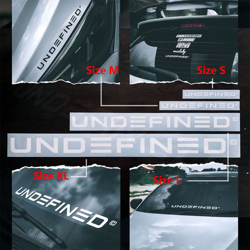 UNDΞFINΞD UNDEFINED 原車乙烯基貼花貼紙擋風玻璃貼花大燈貼紙 | 蝦皮購物