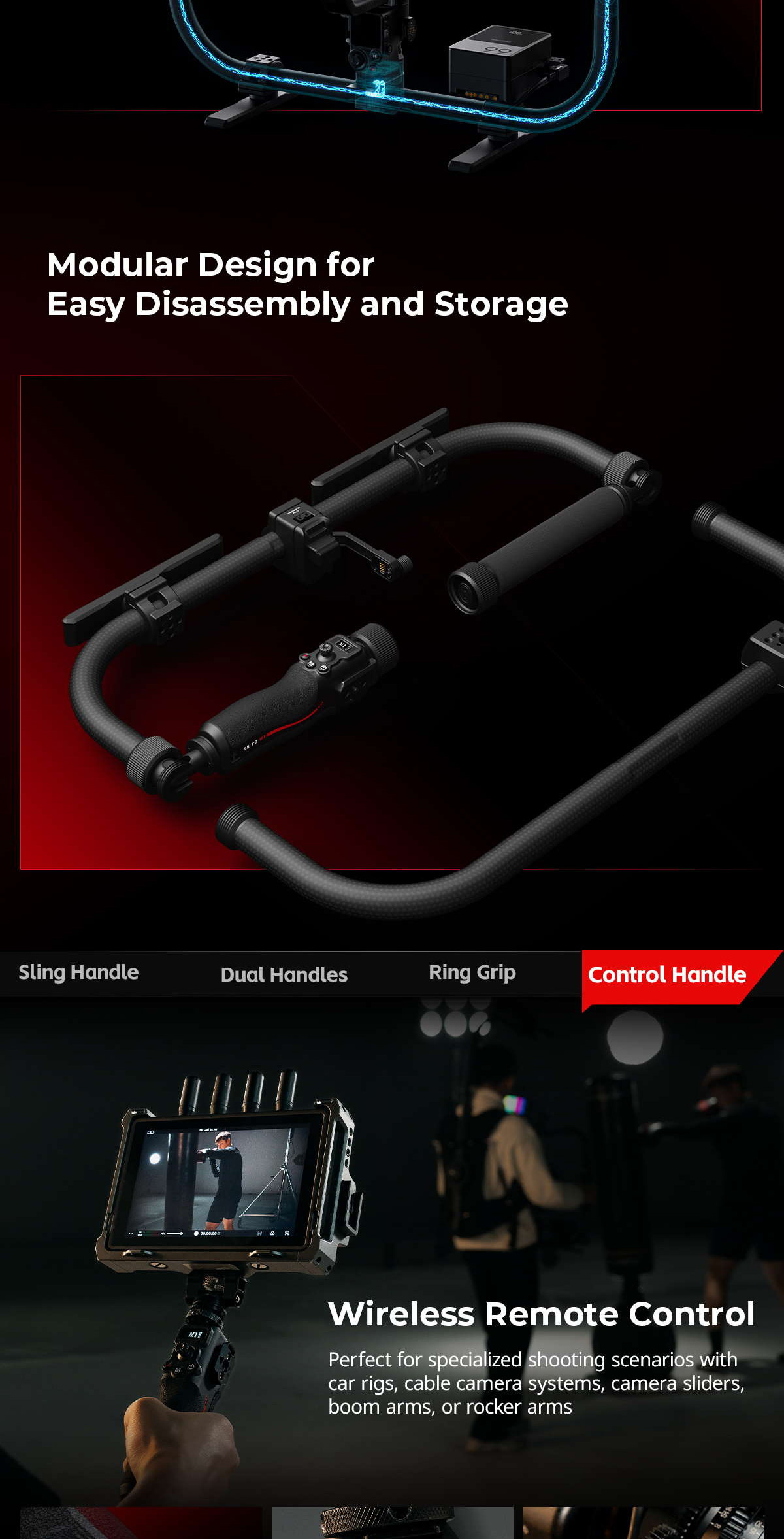 適用於 DJI RS Series-4326/4327 的 SmallRig 雙手柄帶跟焦 | 蝦皮購物