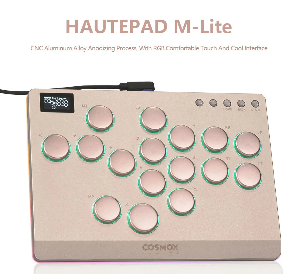 Haute42 鋁合金 Hitbox Leverless Arcade Stick 格鬥遊戲 Hitbox 控制器適用於 | 蝦皮購物