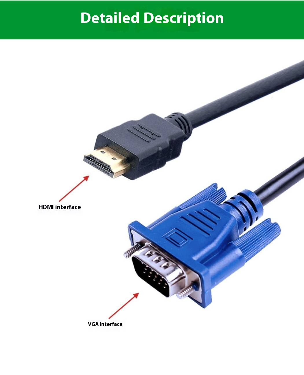 Hdmi 轉 VGA 1M 電腦顯示屏投影儀連接線 | 蝦皮購物