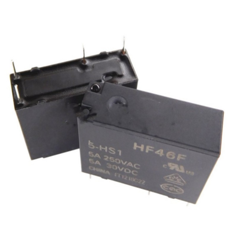 功率繼電器 5V 一組常開 4腳 5A HF46F 5-HS1 迷你繼電器 | 蝦皮購物