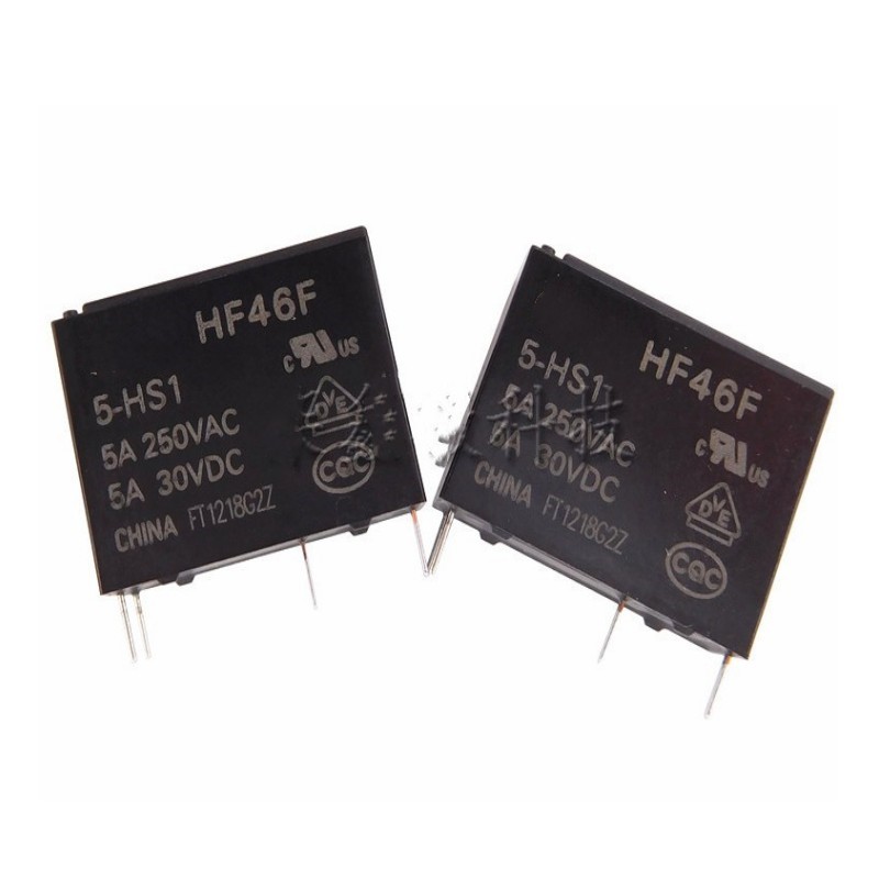 功率繼電器 5V 一組常開 4腳 5A HF46F 5-HS1 迷你繼電器 | 蝦皮購物