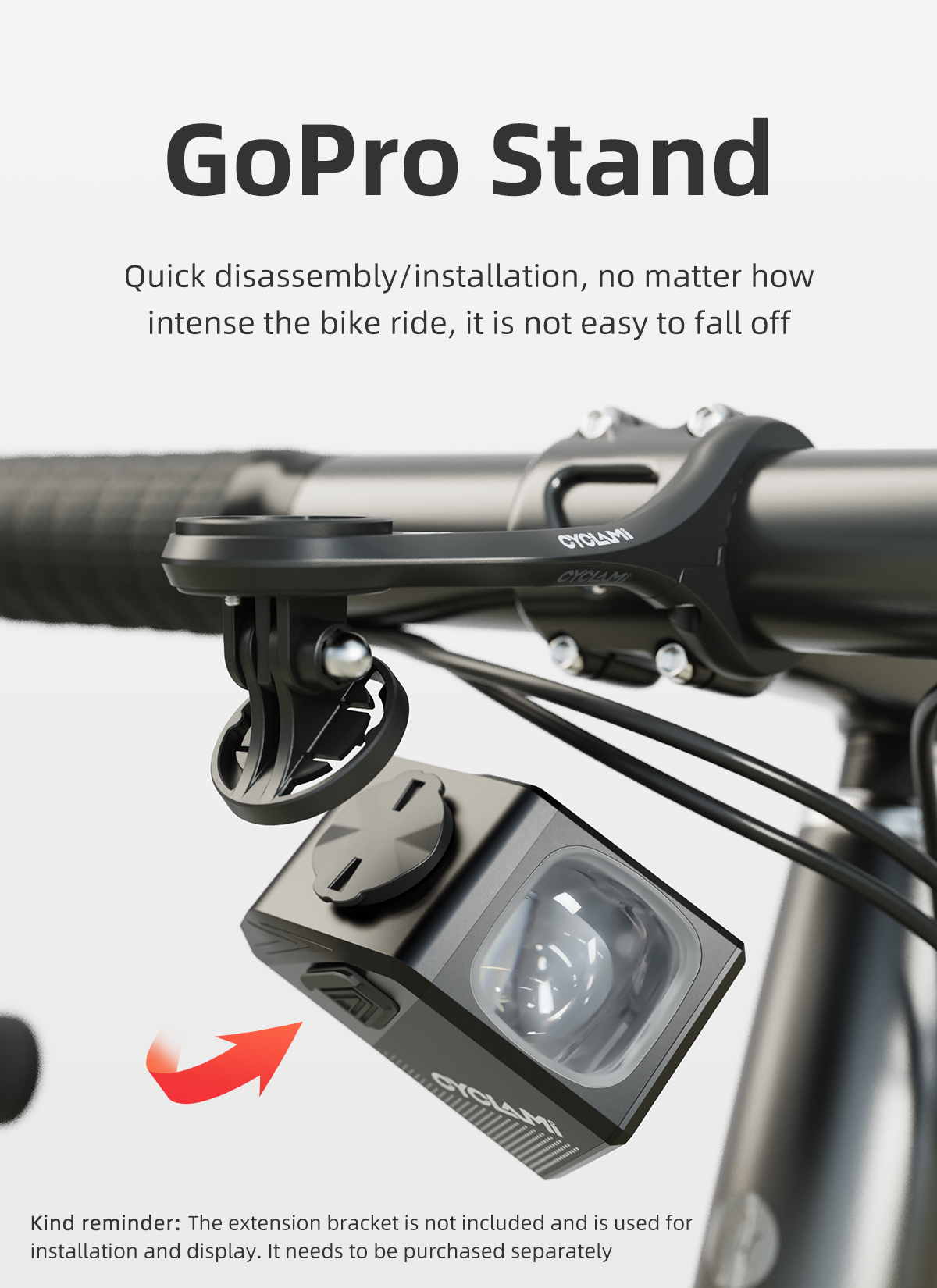 Cyclami CYC 1000 流明 Gopro 懸掛式自行車頭燈超亮無線遙控前燈 MTB 公路自行車黑色專業頭燈 | 蝦皮購物