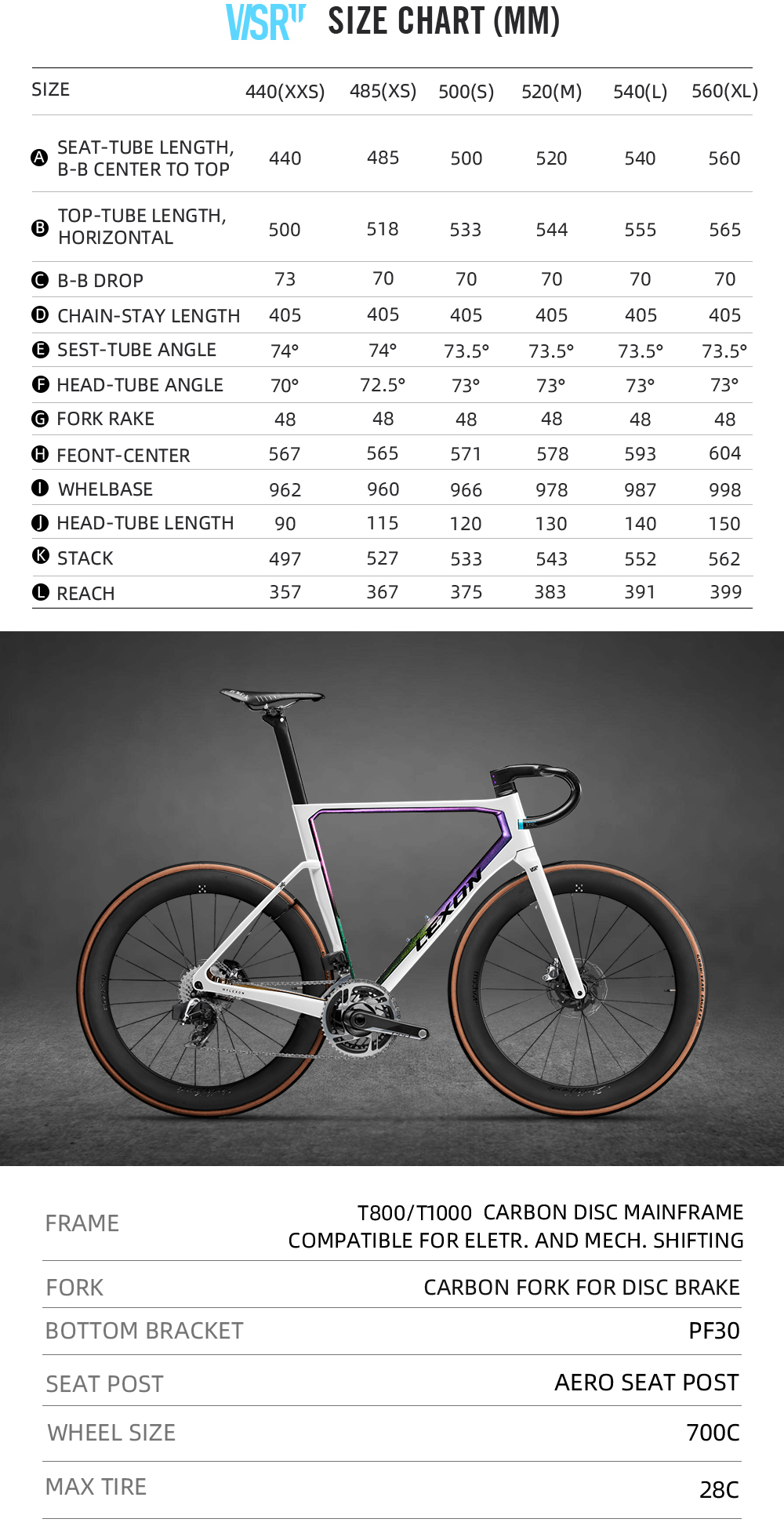 LEXON 競賽級碳纖公路車架 VISRT｜T1000 材質｜Aero-S 破風設計｜支援28C寬胎｜僅1045g | 蝦皮購物
